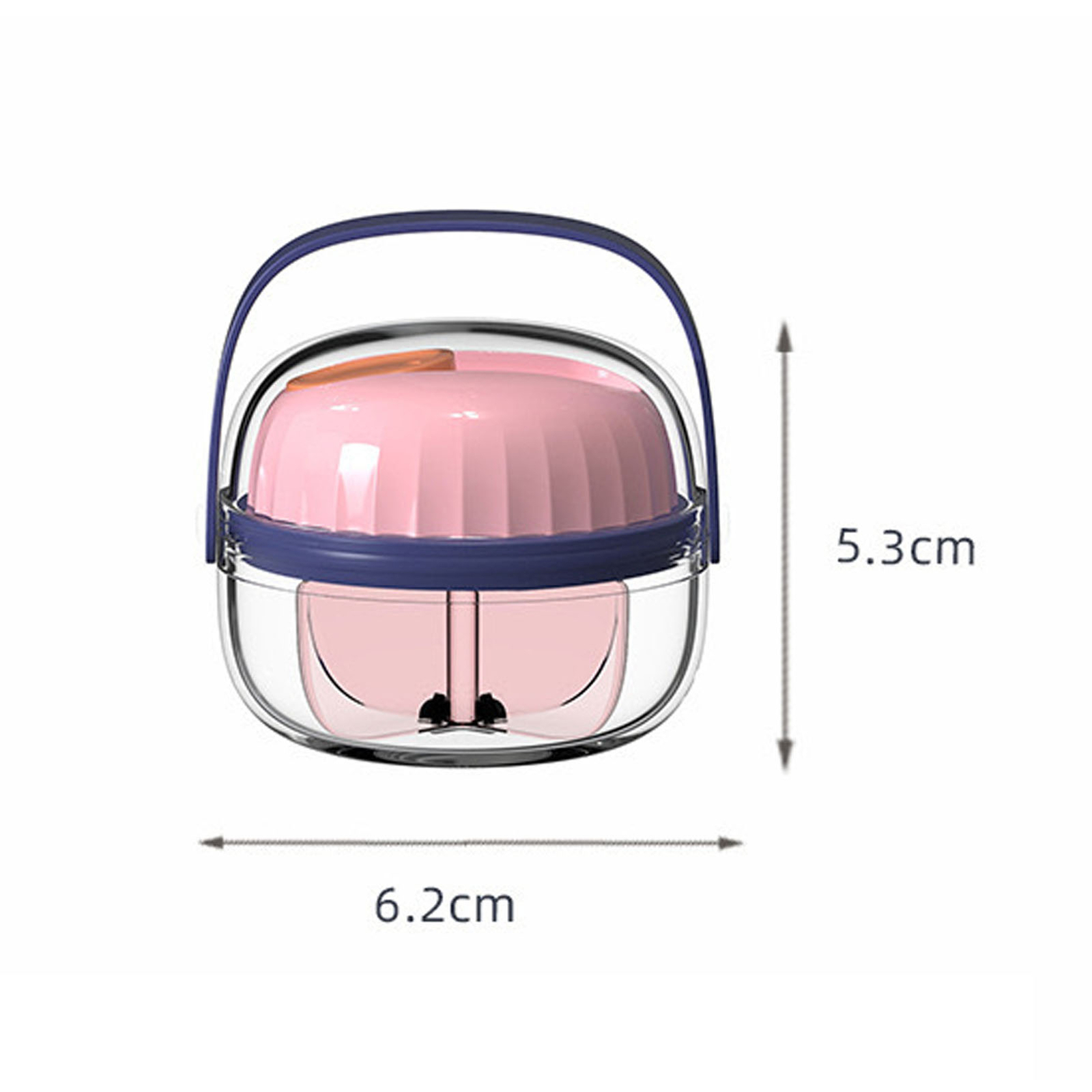 Portable Medicine Tablets Box Rotating Vitamins Dispenser for Long ...