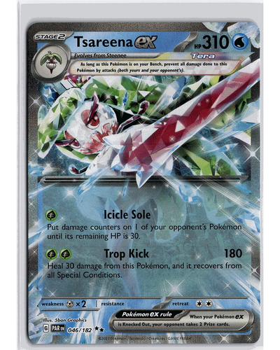 Tsareena ex 046/182 S&V Paradox Rift Double Rare Tera Holo Pokémon TCG ...