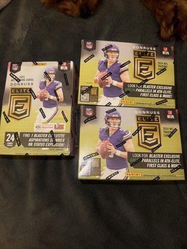 (3) New Sealed Box Lot Of 2024 Panini Donruss Elite NFL Football ...