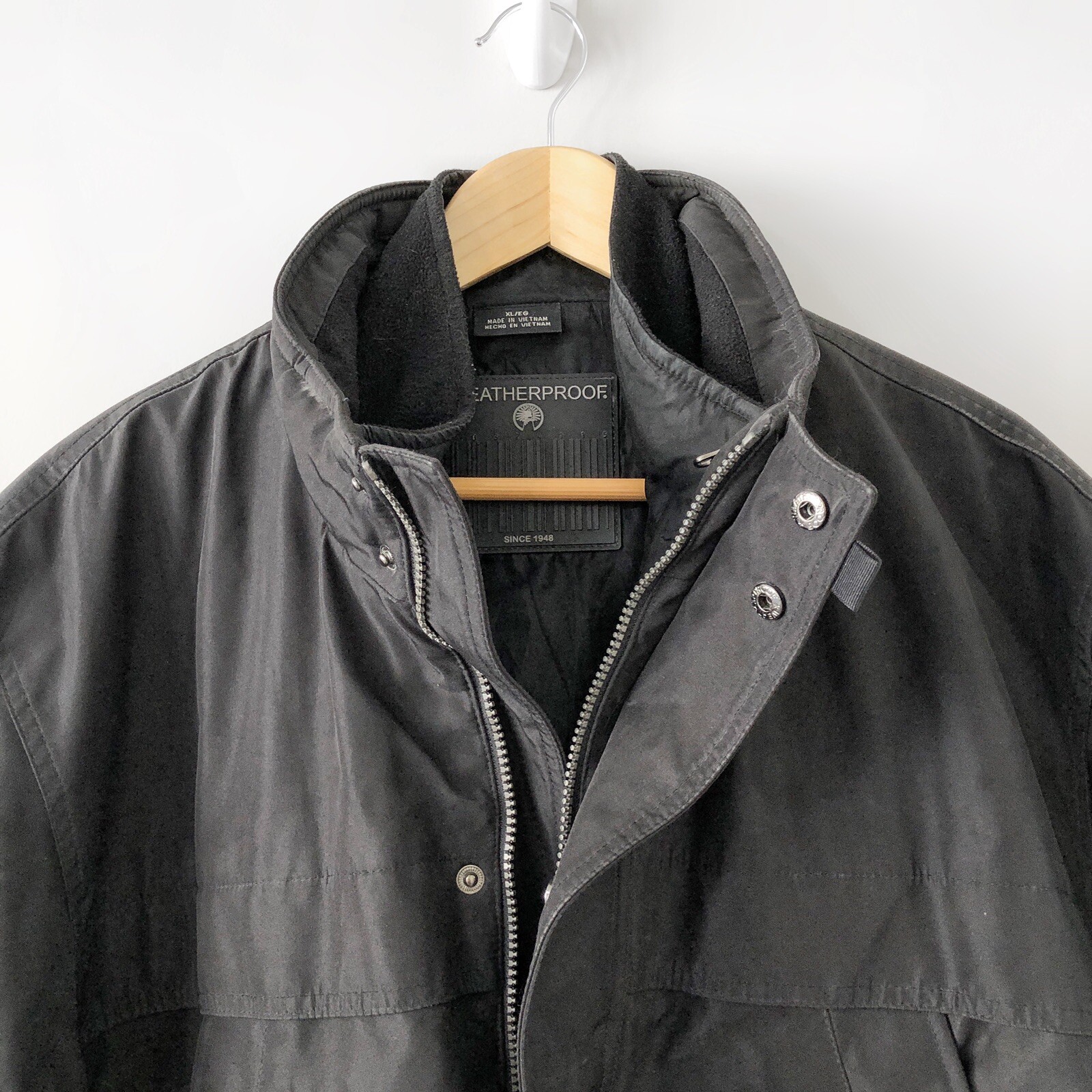Weatherproof 1948 Black Heavy Duty Work Winter Jacket… - Gem
