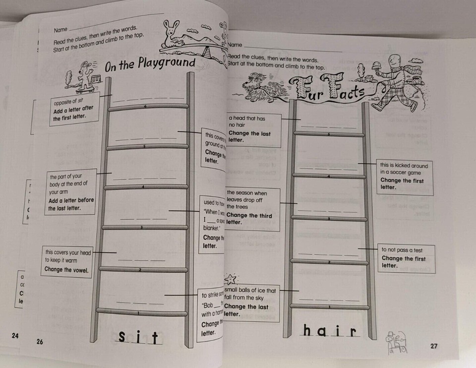 Scholastic Daily Word Ladders Grade 1-2 Homeschool Supplemental ...