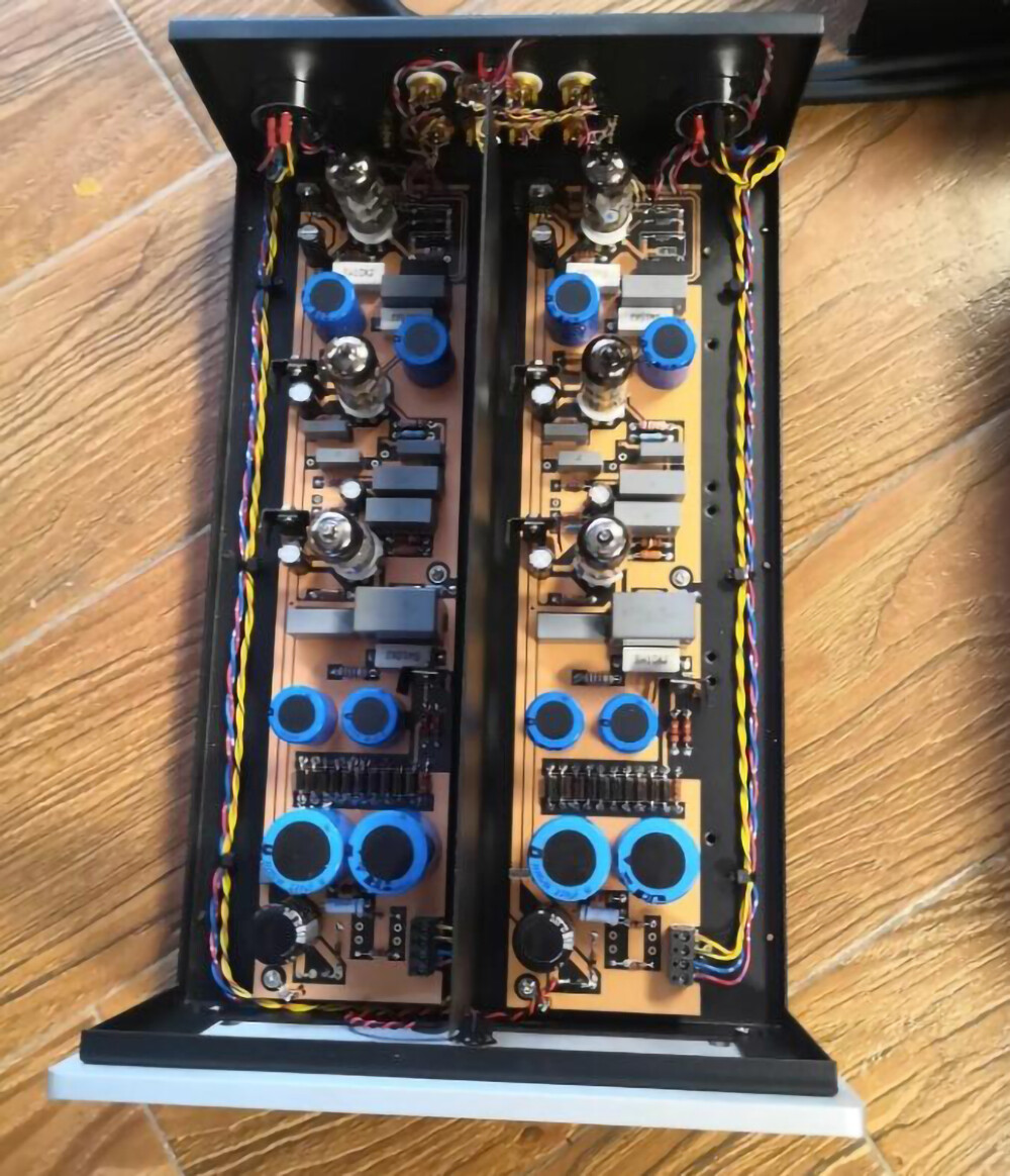 D.Klimo LAR Gold Plus MM MC Tube Phono Preamp DIY Kit / Power Supply ...