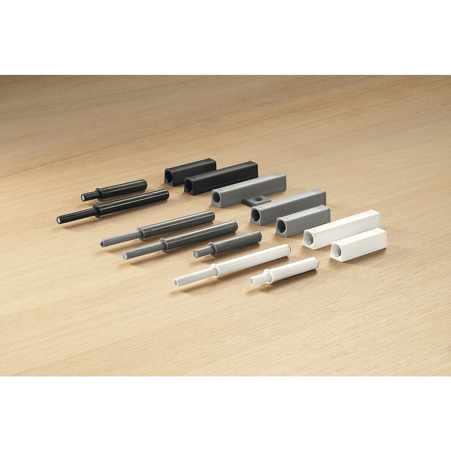 BLUM TIP-ON für Türen 956A1004 Langversion mit Magnet , platingrau ...