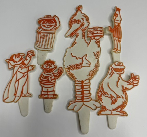 Vintage WILTON SESAME STREET Cookie Monster Count Dracula Cake Candle ...