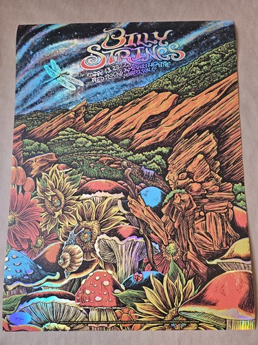 Billy Strings Red Rocks N1 Foil Poster By Nathaniel Deas 5/12 2022 Mint ...