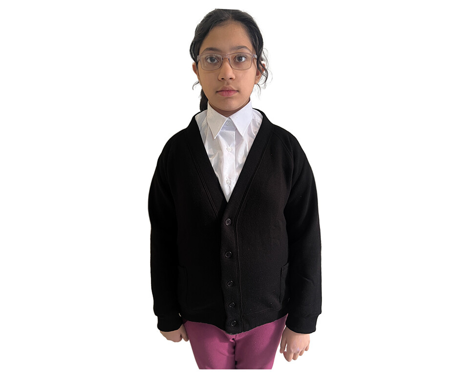 Girls School Cardigan Uniform School Wear Cardigan Button Long Sleeve ...