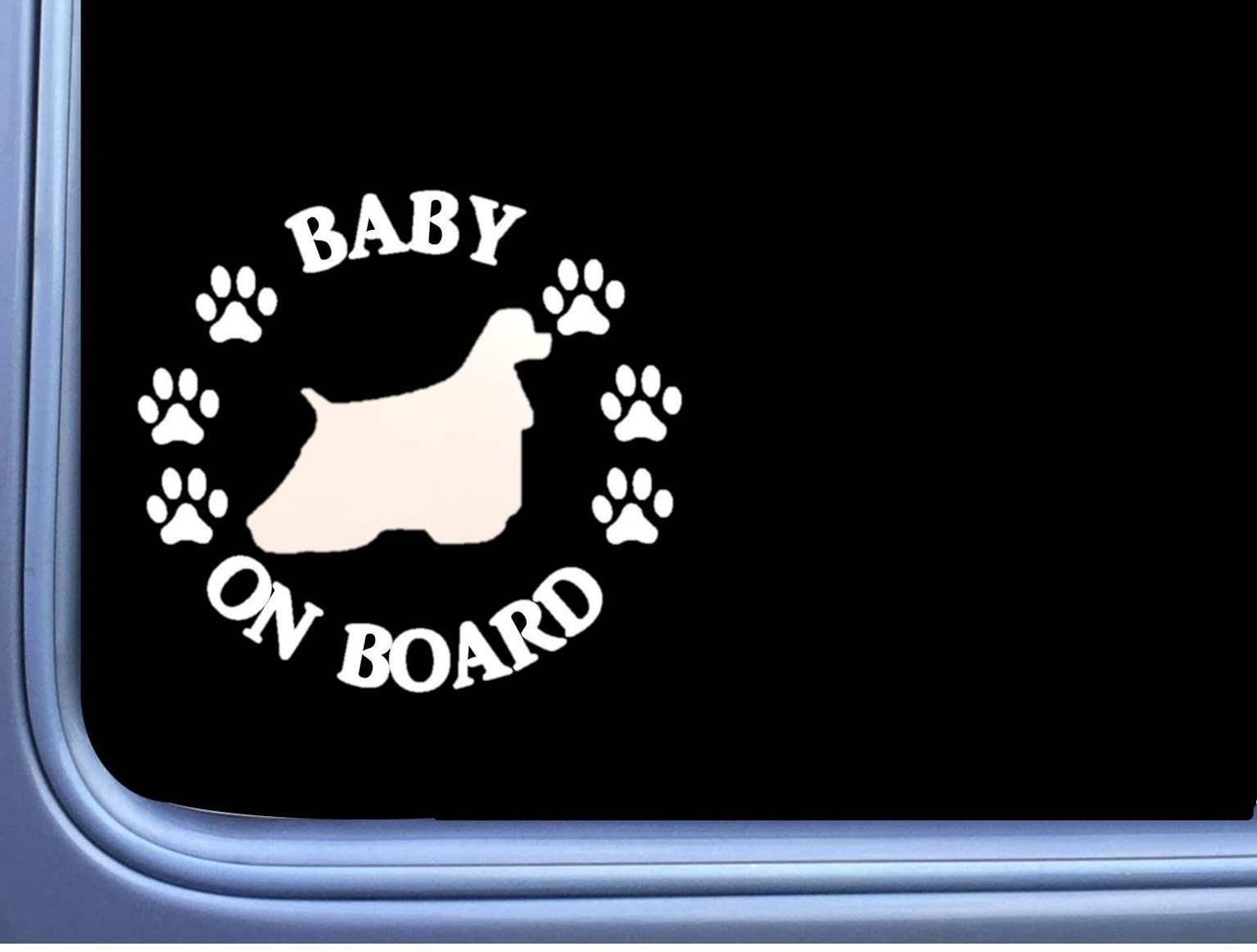 Baby on Board Cocker Spaniel L501 6" Sticker decal | eBay