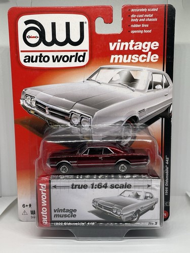 CHASE! Auto World 1966 Oldsmobile 442 Ultra Red | eBay