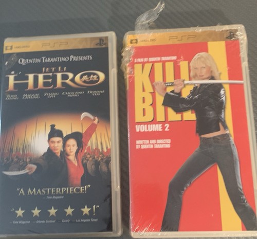 Sony PSP Movie Lot Of 2 Kill Bill Vol. 2 Hero UMD PS Quentin Tarantino ...