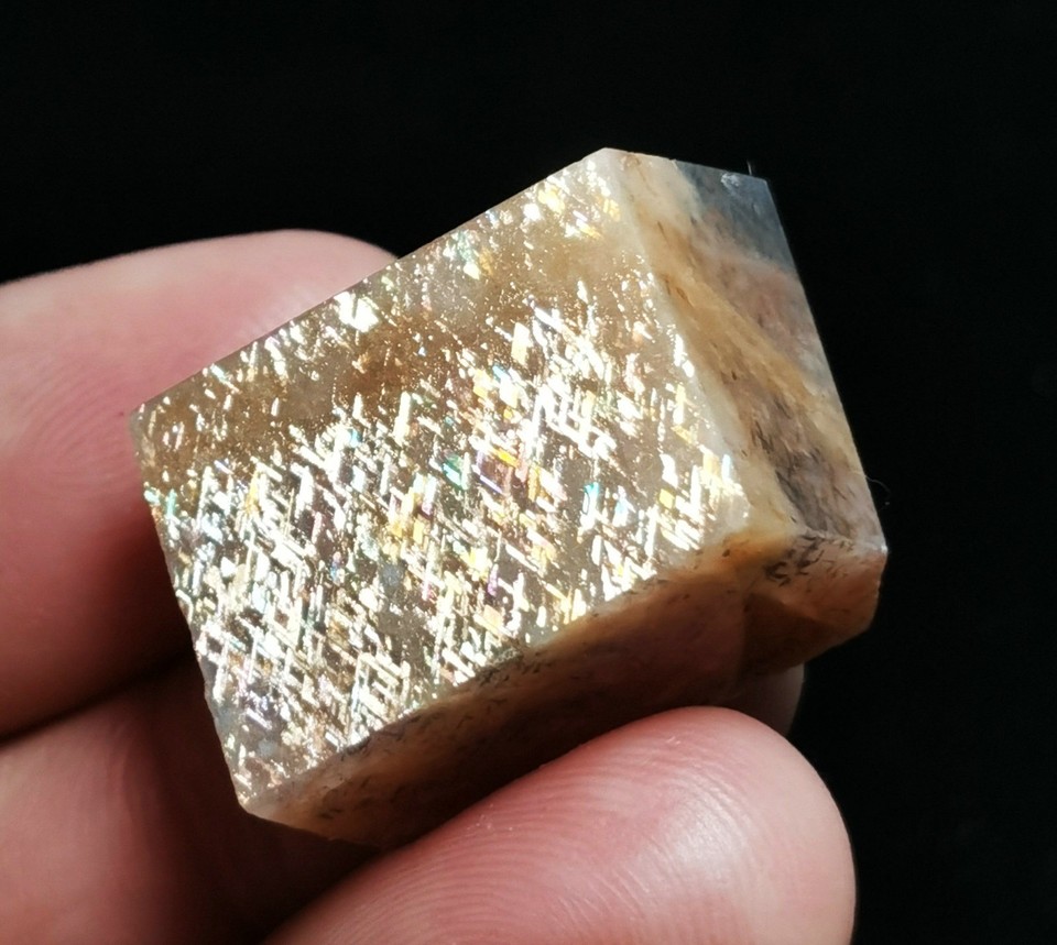 Raw Natural Golden Rainbow Lattice Sunstone Freeform Reiki Stone ...