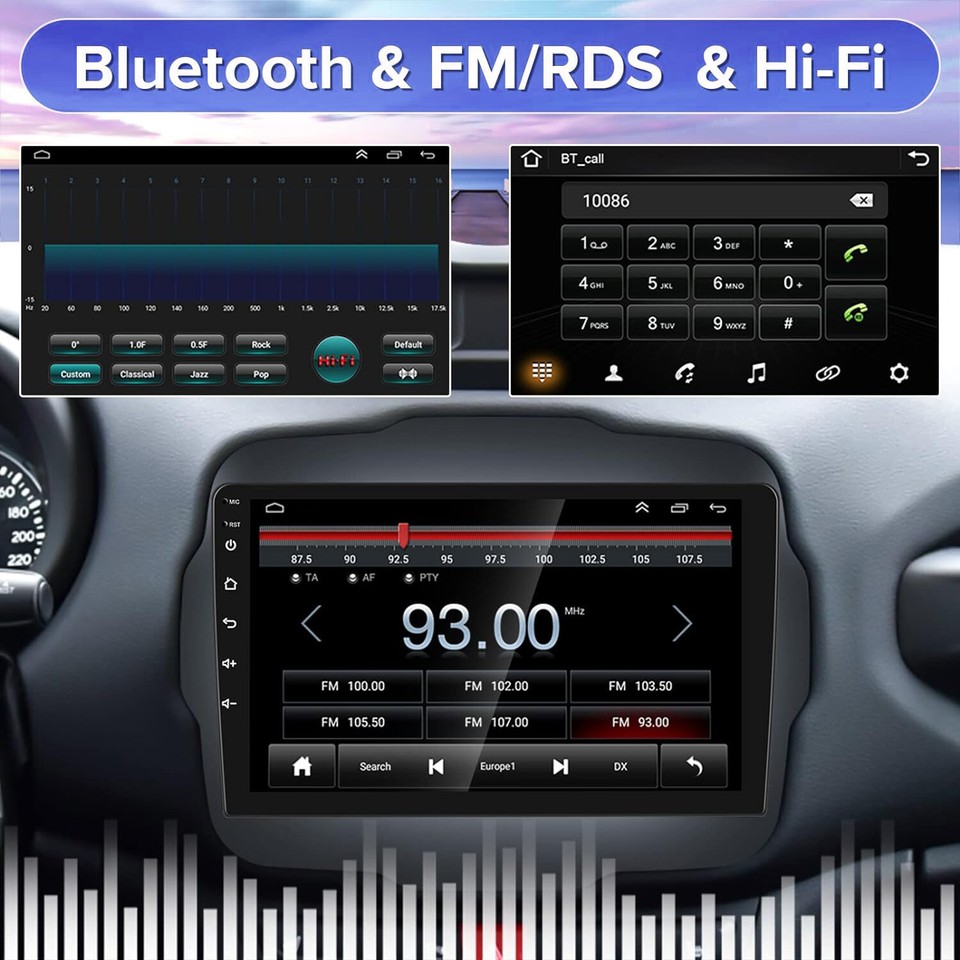 For Jeep Renegade 2015-2020 Apple Carplay Android Car Radio Stereo GPS Player | eBay