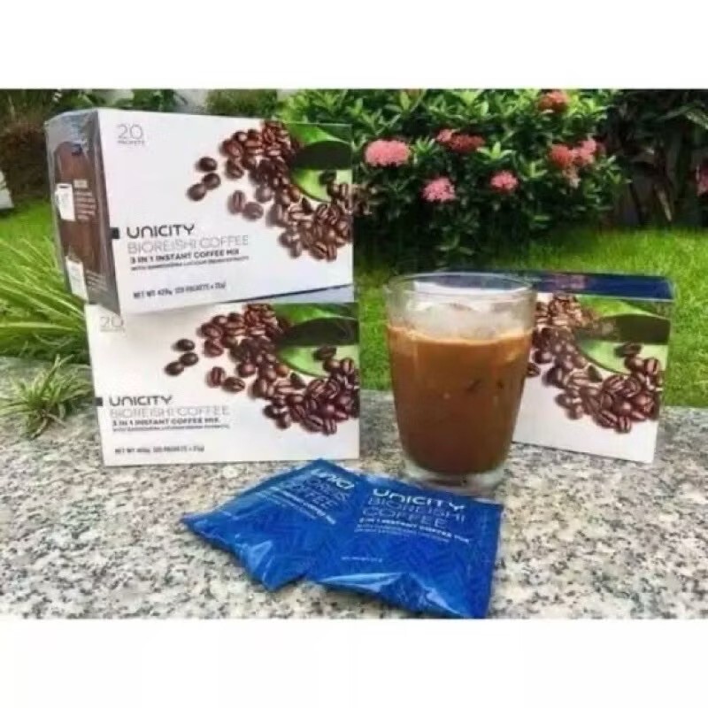 UNICITY BIO REISHI Instant Coffee Mix Beverage Cholesterol Free Fat ...