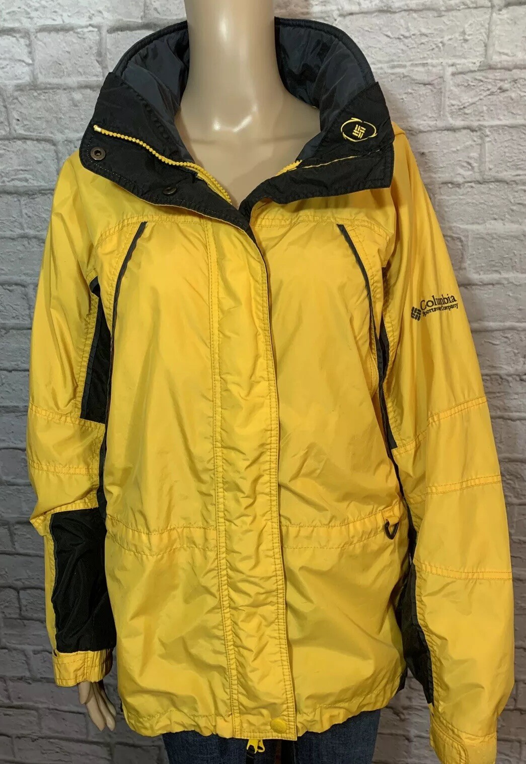 Vtg Columbia Fire Ridge Hooded Ski Jacket Coat Women’s Medium Yellow ...