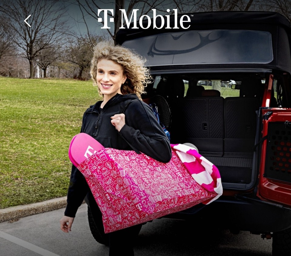 T-Mobile Oversized Tote Bag | T-Mobile Tuesday Giveaway Item | eBay
