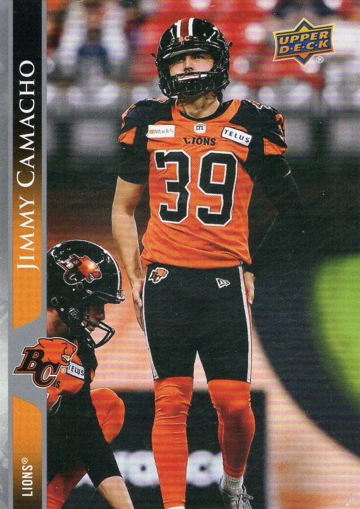 2021 Upper Deck CFL - Jimmy Camacho #101 (RC) for sale online | eBay