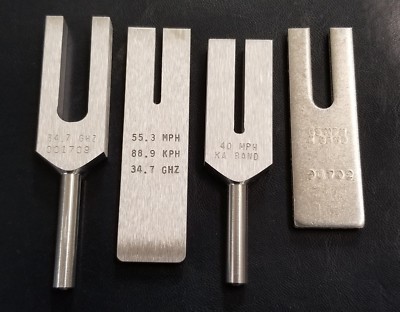 POLICE RADAR PAIR (2) TUNING FORKS MPH KUSTOM STALKER AUTHORIZED ...