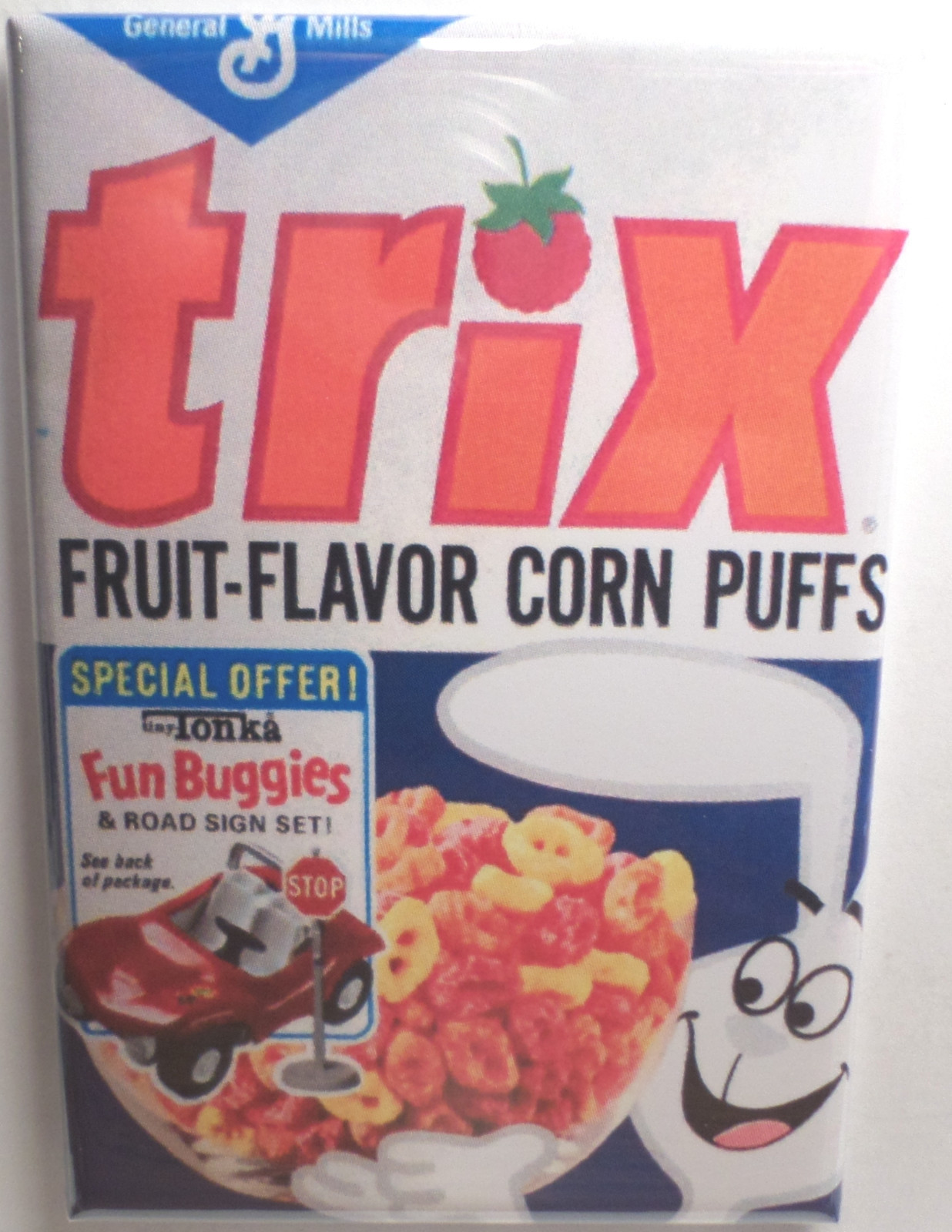 Trix Vintage Cereal Box 2" x 3" Refrigerator or Locker MAGNET Style 2 ...