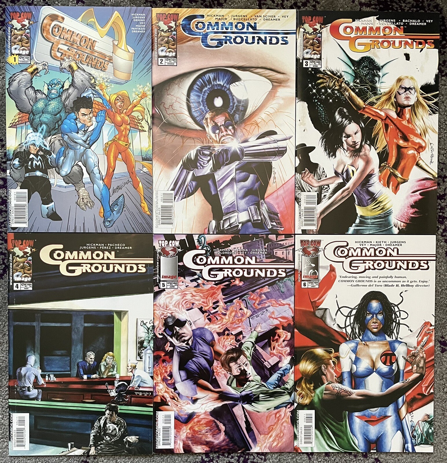 Common Grounds #1-6 COMPLETE SERIES SET - Image Comics 2004 - Hickman ...