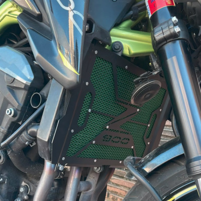 Green Radiator Guard / Cover / Grille For Kawasaki Z900 / SE 2017-2025 ...