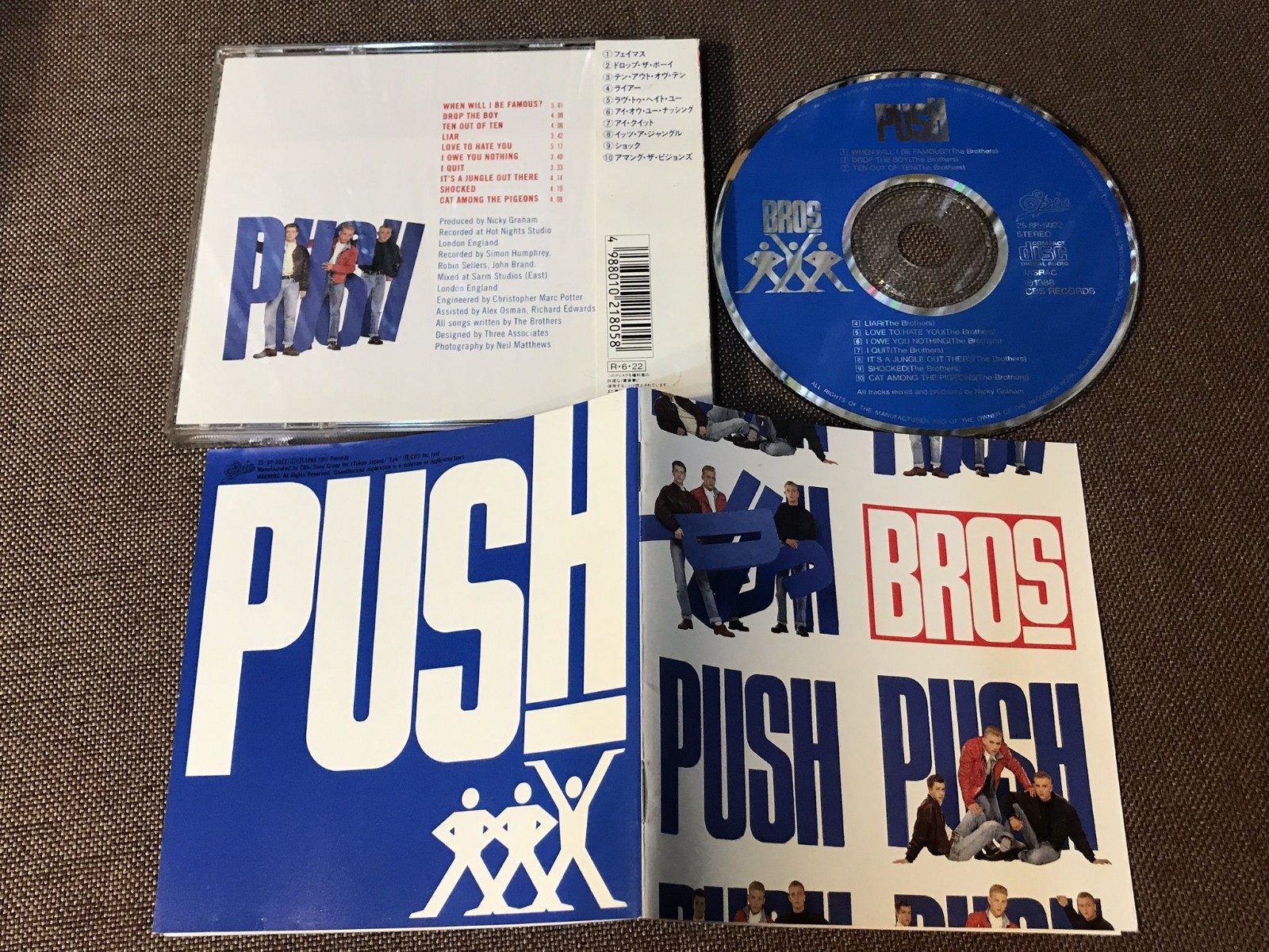 BROS Push JAPAN CD 25.8P-5022 w/OBI+P/S BOOKLET 1988 reissue 2,500 JPY ...