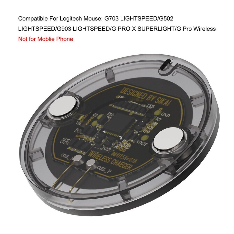 Wireless Magnetic Charging Receiver For Logitech Wireless Charging ...