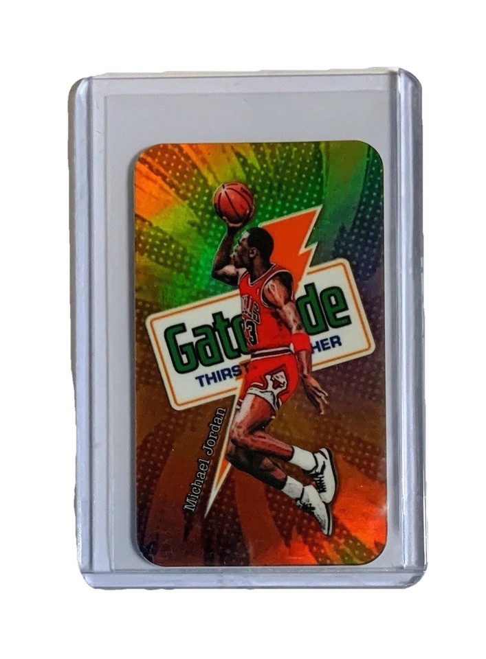 Michael Jordan 1991 Gatorade Orange Refractor Promo Tobacco Card ...