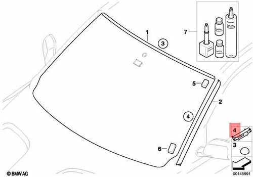 Genuine BMW X3 E83 X3 1.8d 2.0d 2.0i 2.5i 2.5si Clip drip moulding ...