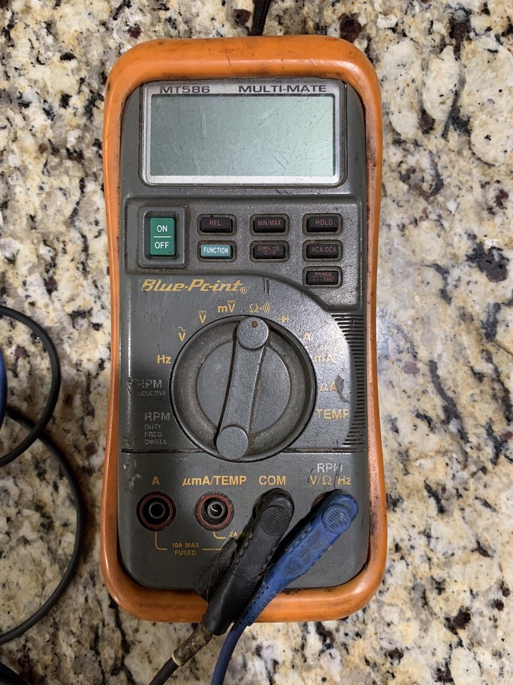 Blue-Point MT 586 Multi- multimeter w/ Leads Volt Meter Vehicle ...