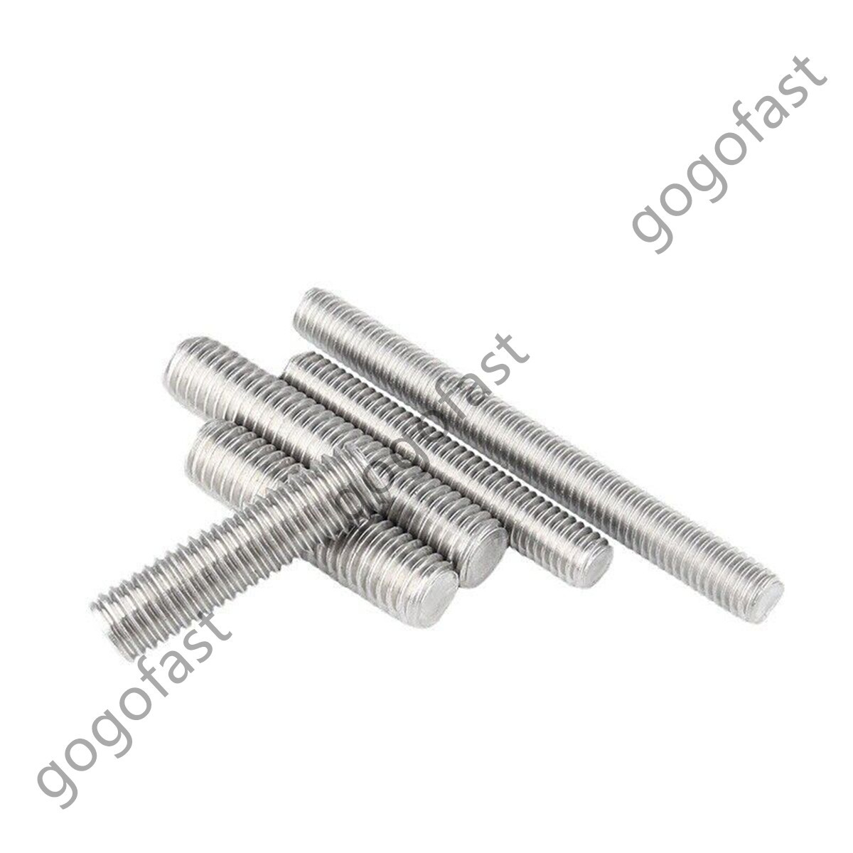 M6 M8 M10 M12 M16 304 Stainless Steel Threaded Rods Metric Thread Stud ...