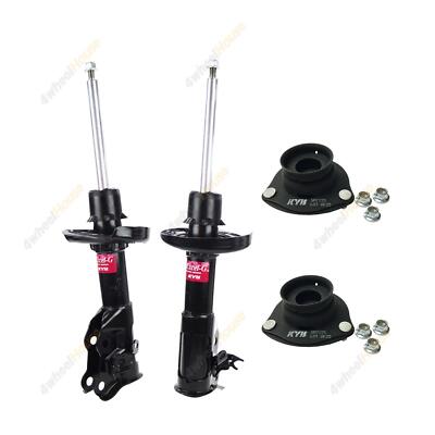 2 x KYB Shock Absorbers Strut Top Mount Kit Front 339036 339035 KSM7155 ...