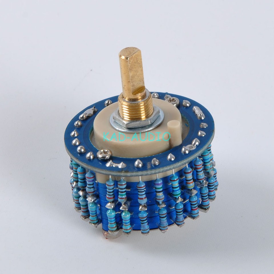 2pcs 2P 24 Step Attenuator Volume Control Pot Log A 51K Mono ...