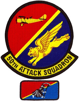 USAF 50th ATTACK SQUADRON + POCKET TAB PATCH | eBay