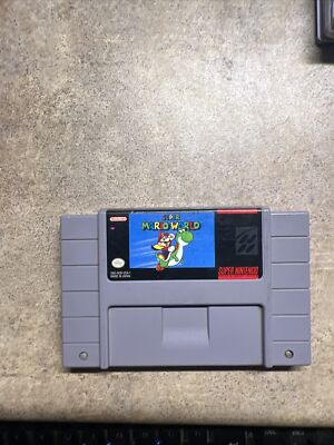 1991 Super Mario World SNES Super Nintendo Game Cartridge Tested ...