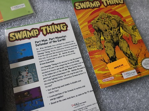 Nintendo NES Swamp Thing Mint Collectors Condition + Toys R Us Display ...