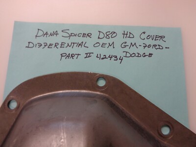 DANA SPICER D80 HD COVER REAR DIFFERENTIAL OEM P/N 42434 GM FORD DODGE | eBay