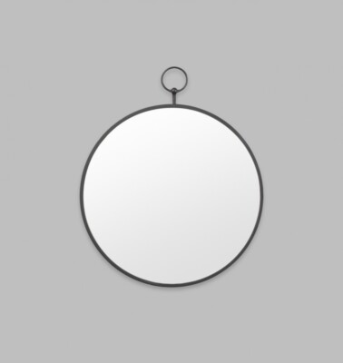 Wall Mirror, Round Black Mirror, Fob Mirror, W76 x H91cm | eBay Australia
