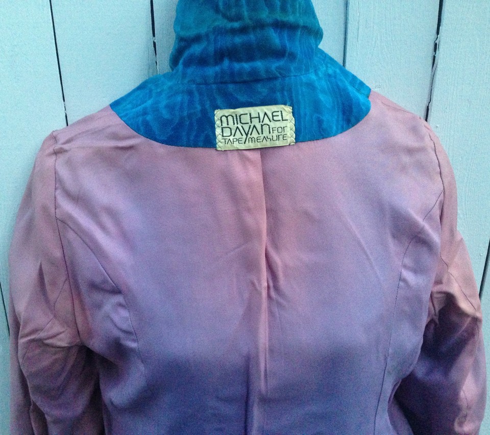 70s OOAK Silk Velvet Pant Suit MICHAEL DAYAN for Tapemeasure Marble ...