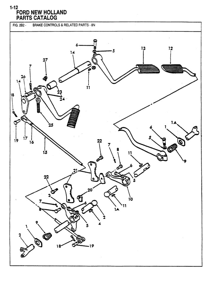 Ford 9N 2N 8N Tractor Assembly Parts Manual Catalog Exploded View 1939 ...