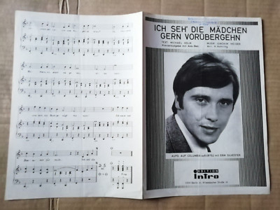 ERIK SILVESTER - ICH SEH' DIE MÄDCHEN GERN VORÜBERGEHN - NOTEN ...