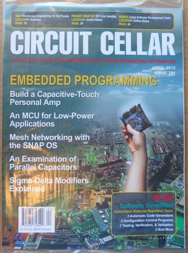 Circuit Cellar Electronics Hobby Project Magazine April 2012 Issue 261 ...