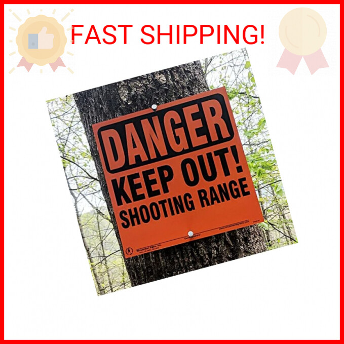 | Aluminum Danger Keep Out Shooting Range Sign 4 pack (Orange) | eBay