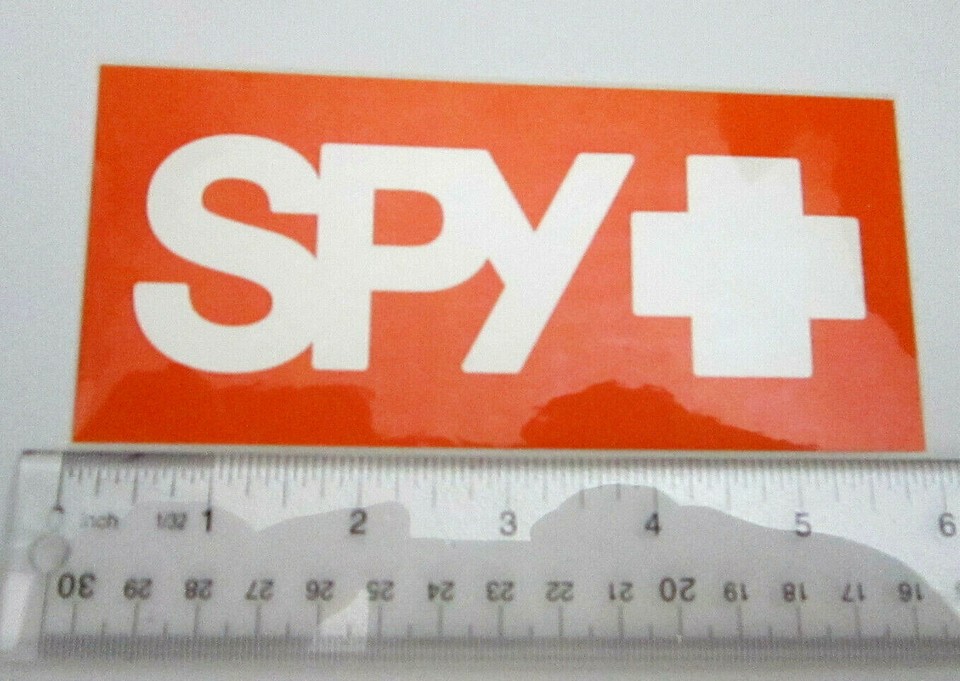 8 x SPY OPTIC STICKERS GENUINE SPY+ 4 4.75 6" motocross goggles ...