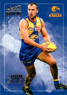 2020 WEST COAST EAGLES AFL Card DOM SHEED Dominance | eBay
