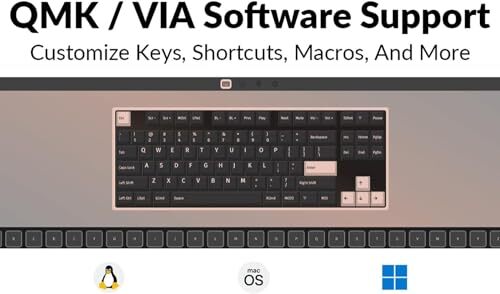 Keychron C3 Pro QMK/VIA Custom Gaming Keyboard, Programmable 87 Keys Compact | eBay