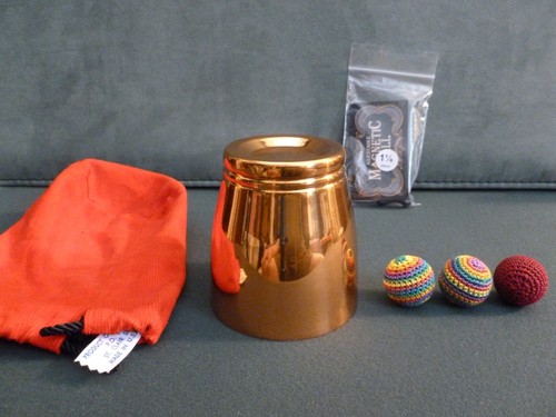 Don Alan Jumbo Chop Cup Magic Trick Encore Magic Mark Burger Rings-N ...