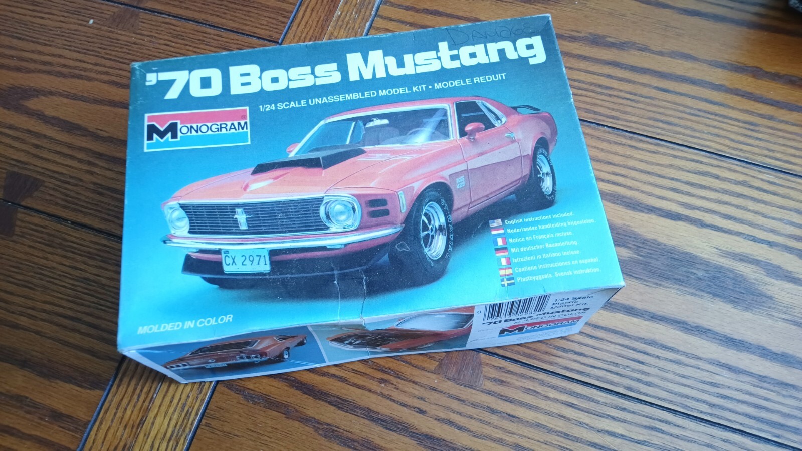 Monogram '70 Boss Mustang 1/24 Plastic Model Kit 2282 | eBay