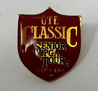 Vintage GTE Classic Senior PGA Tour Shield Shaped Lapel Pin | eBay