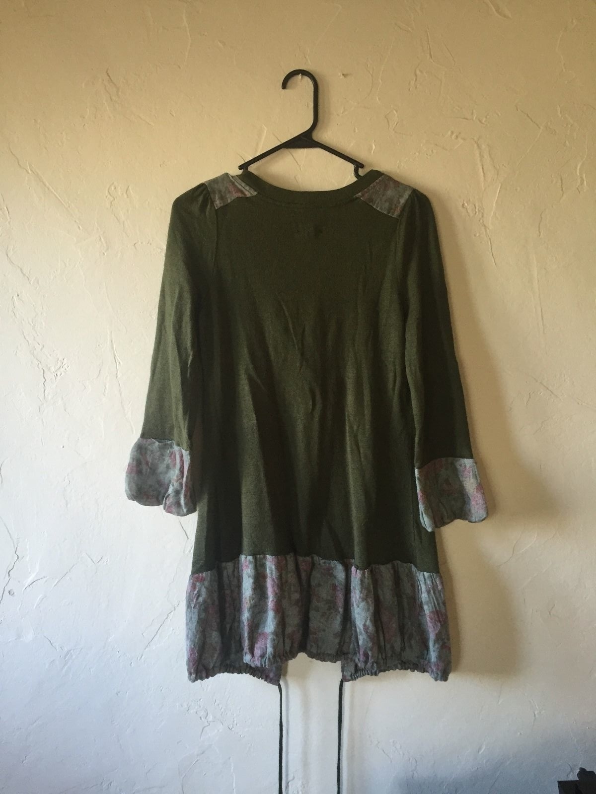 Lulumari Embroidered Cardigan Dress Tunic Green size M | eBay