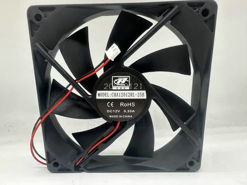 1 pcs C&C Fan CHA12012RL-25B DC12V 0.20A 120 x 25MM 2 pin chassis/power ...