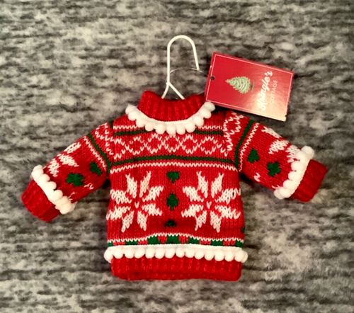 St. Nicholas Square 6" Ugly Sweater on Hanger Christmas Tree Ornament ...
